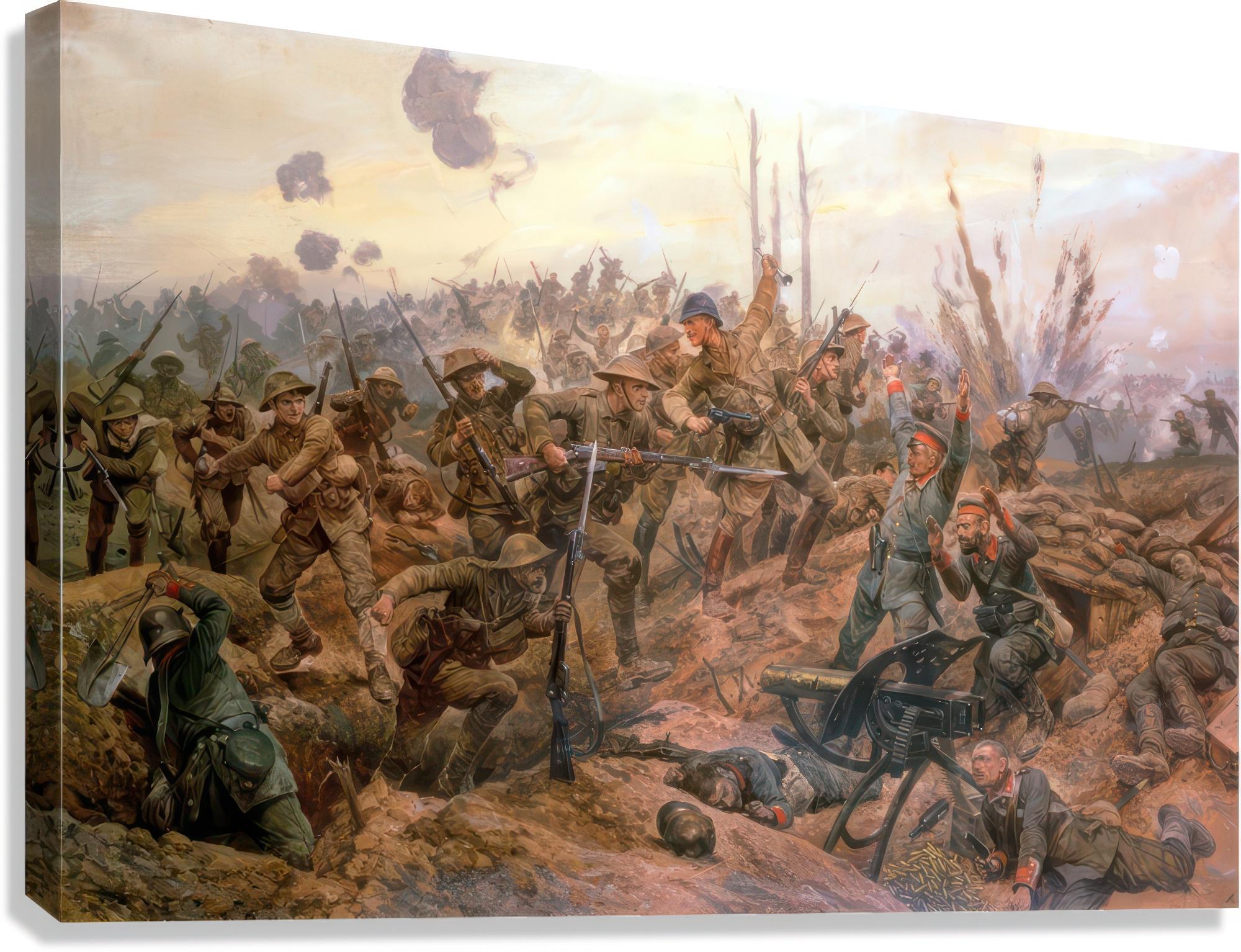 Richard Caton Woodville II Battle of Somme Painting Reproduction ...