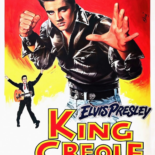 Elvis King Creole Poster - Etsy