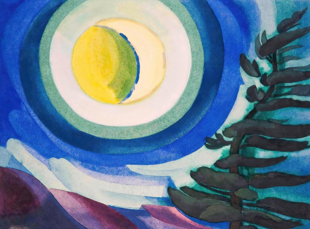 Moon Radiance at the Burchfield Painting by Oscar Bluemner Art ...