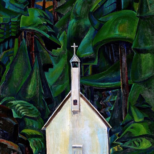 Red Cedar Painting by Emily Carr Art Reproduction - Etsy