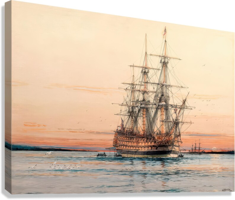 Jack Spurling H.M.S. Sandwich Painting Reproduction – Giclee Canvas ...