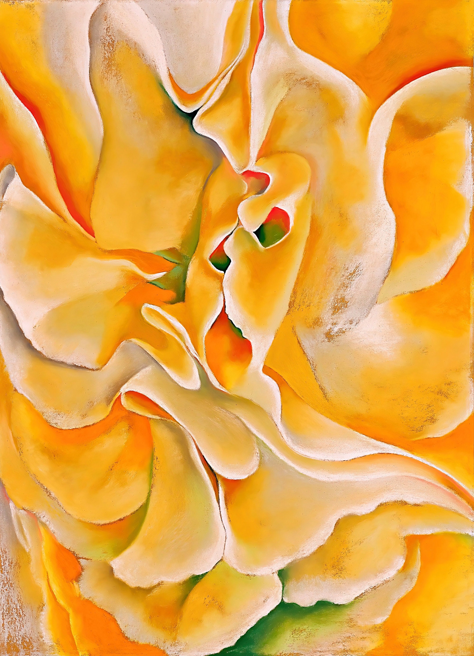 Yellow Sweet Peas Painting by Georgia Okeeffe Art - Etsy Australia