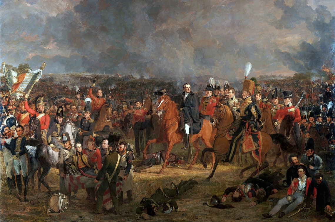 The Battle of Waterloo Painting by Jan Willem Pieneman Art - Etsy