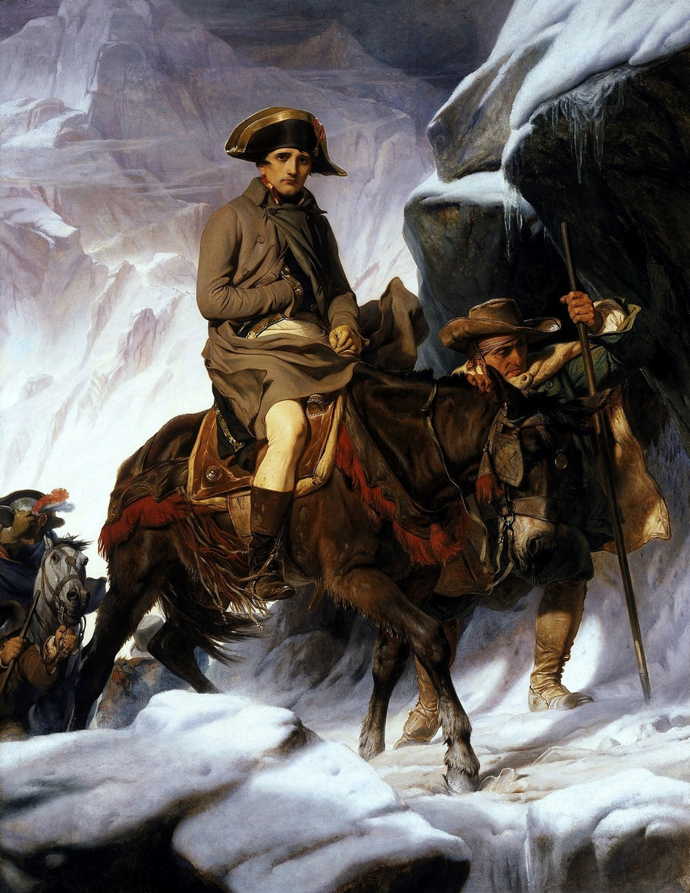 Napoleon Crossing The Alps Painting by Paul Delaroche | Etsy