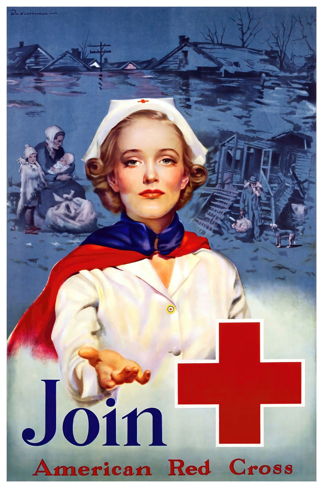 American Red Cross World War II Poster Reproduction - Etsy