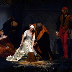 Execution of Lady Jane Grey Painting by Paul Delaroche Art Reproduction ...