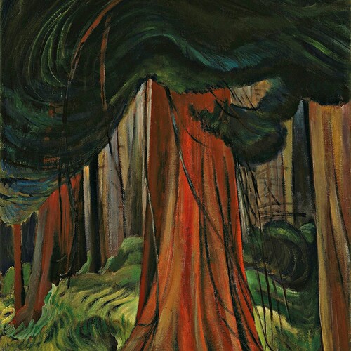 Red Cedar Painting by Emily Carr Art Reproduction - Etsy