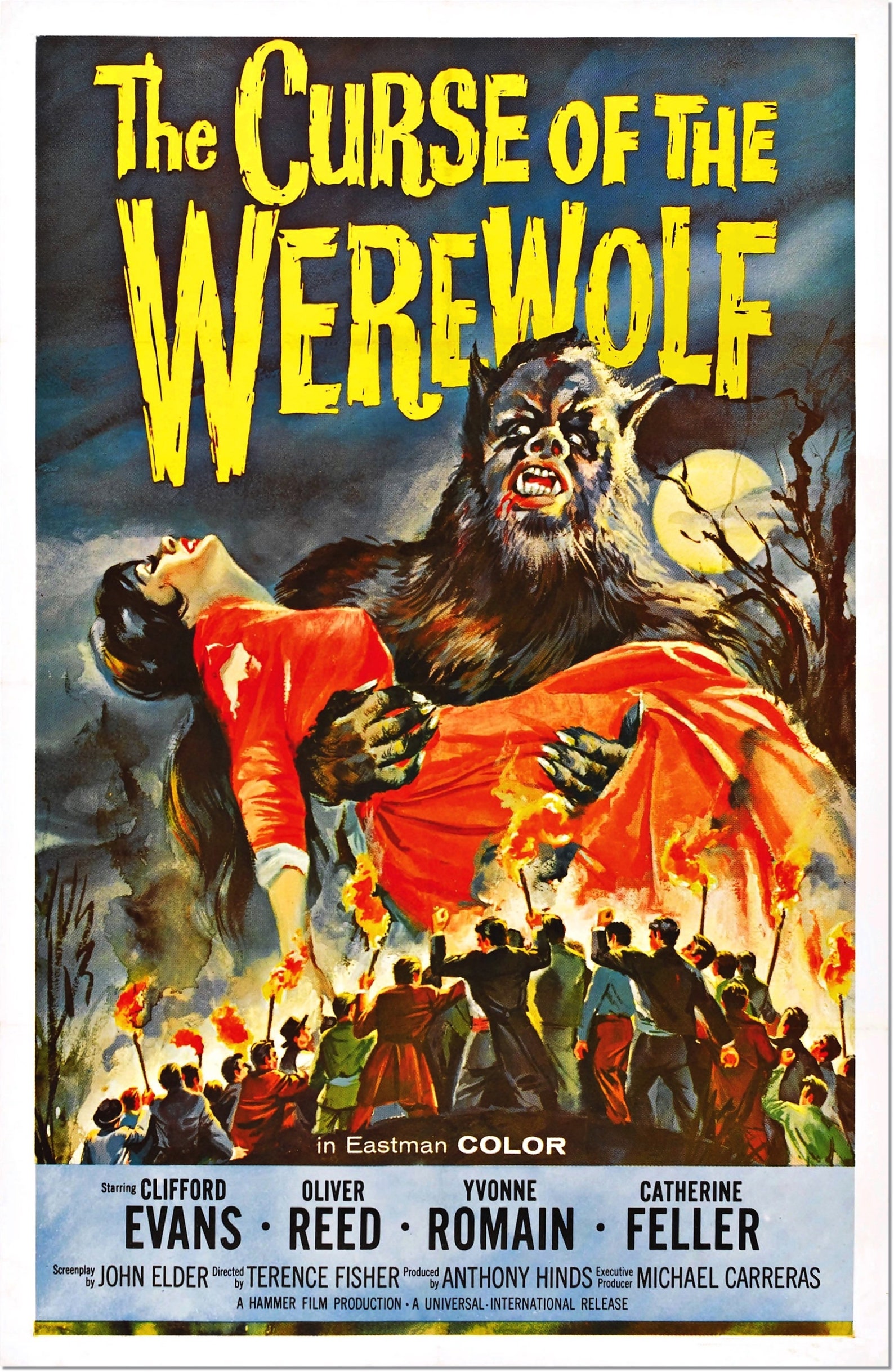 The Curse of the Werewolf Movie Poster Reproduction | Etsy