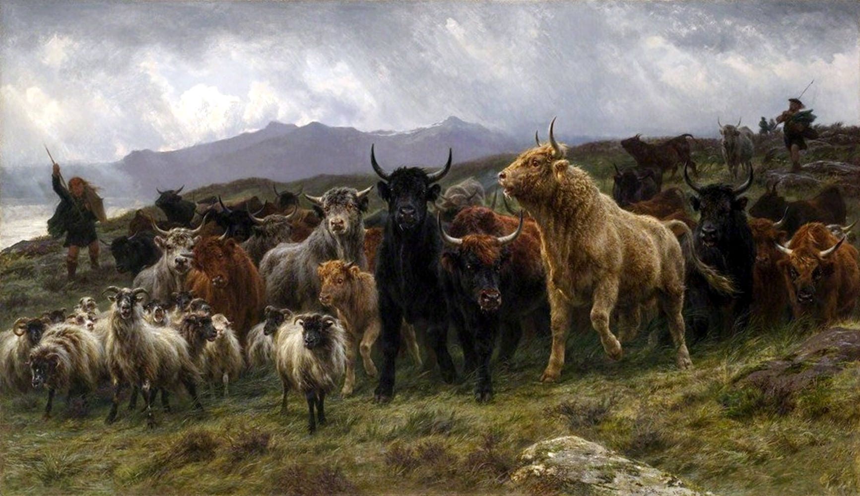 Highland Raid Painting by Rosa Bonheur Art Print Reproduction - Etsy