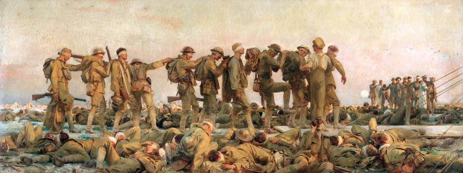 John Singer Sargent Gassed Painting Reproduction – Giclée Canvas/paper ...