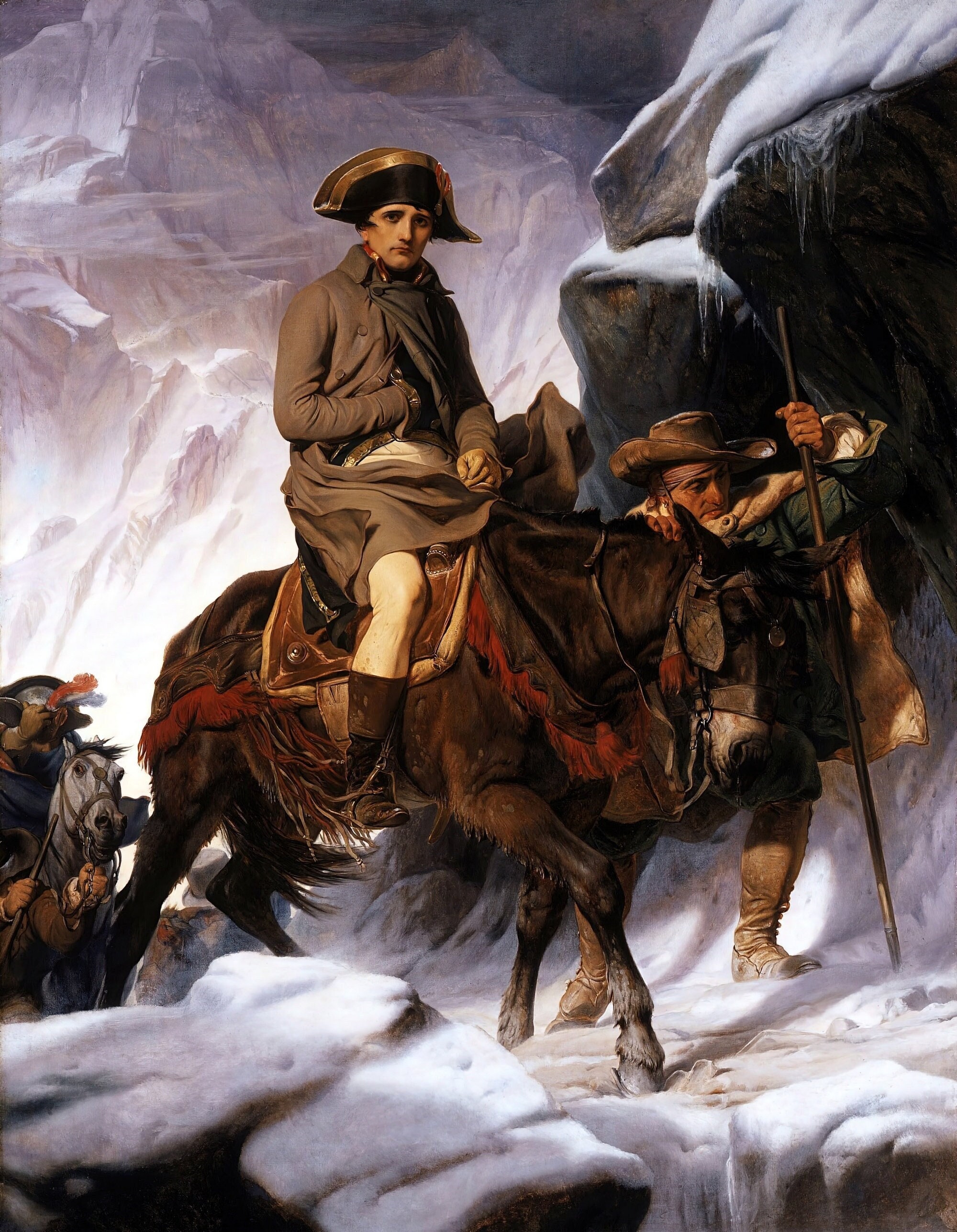 Napoleon Crossing the Alps Painting by Paul Delaroche - Etsy