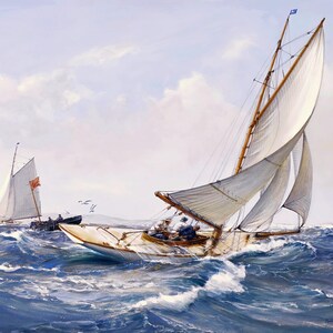 Fair Wind Painting by Montague Dawson Reproduction - Canvas, Paper, or ...