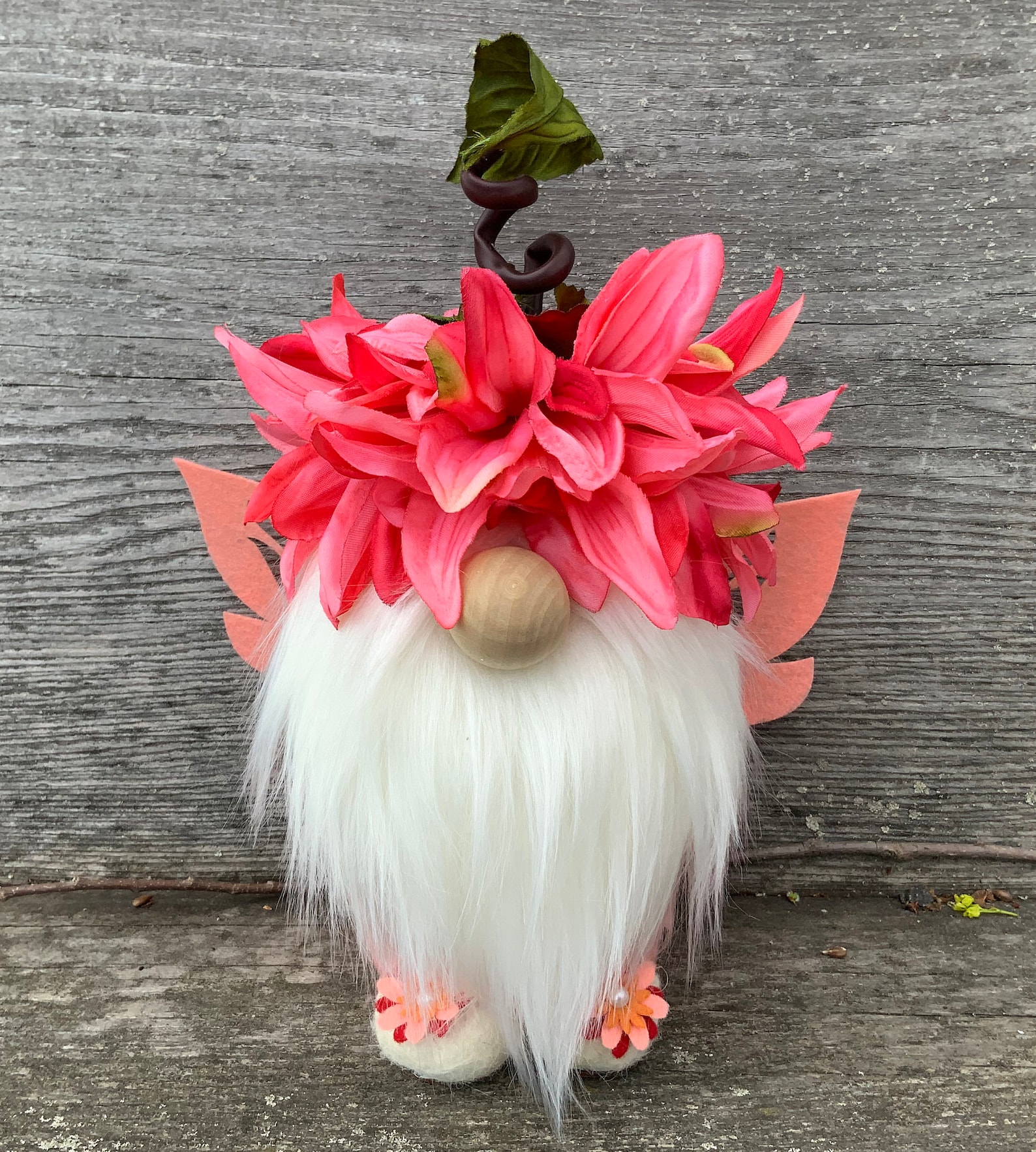 Fire Fairy Gnome, Gnome Fairy, Stuffed Fire Element Gnome - Etsy