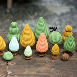 Amigurumi Crochet Forest Pattern. Tree Amigurumi Pattern. Decor Crochet ...
