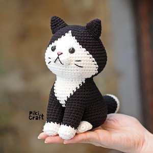 2 in 1 Amigurumi Crochet Kitties Pattern. the Tuxedo Cat Amigurumi ...