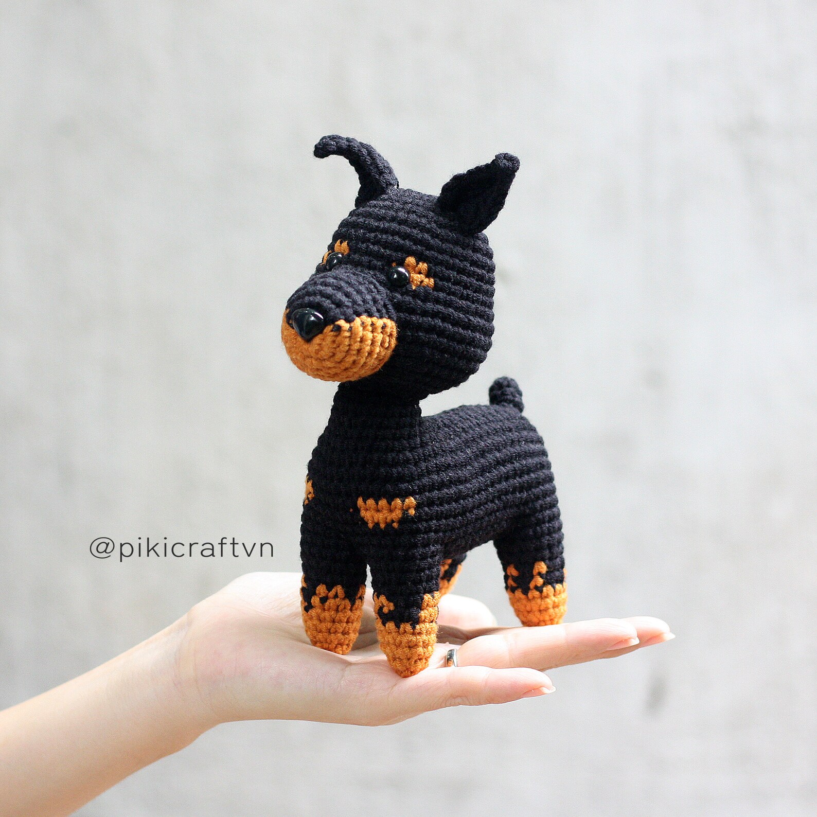 Amigurumi Crochet Dog Pattern PDF. Zeus the Doberman. Puppy | Etsy