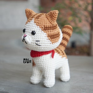 Amigurumi Crochet Kitten Patterns. Melon the Tabby Cat Amigurumi ...