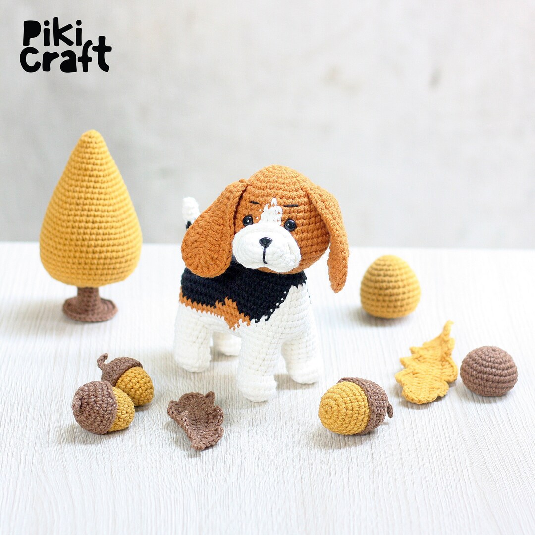 Tony the Beagle Amigurumi Crochet Pattern PDF. Beagle Dog Amigurumi ...