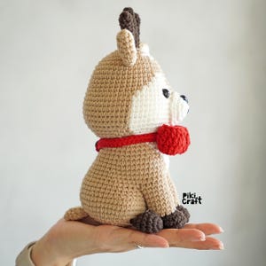 Reindeer Amigurumi Crochet Pattern. Dasher the Reindeer Sitting Crochet ...