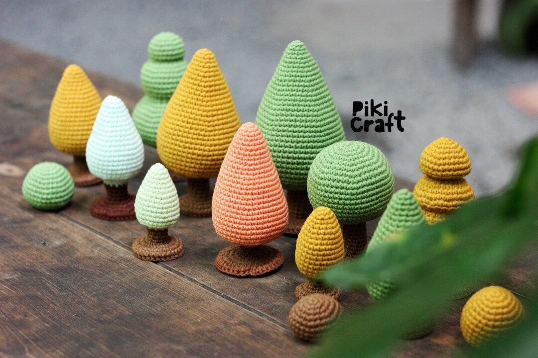 Amigurumi Crochet Forest Pattern. Tree Amigurumi Pattern. Decor Crochet ...