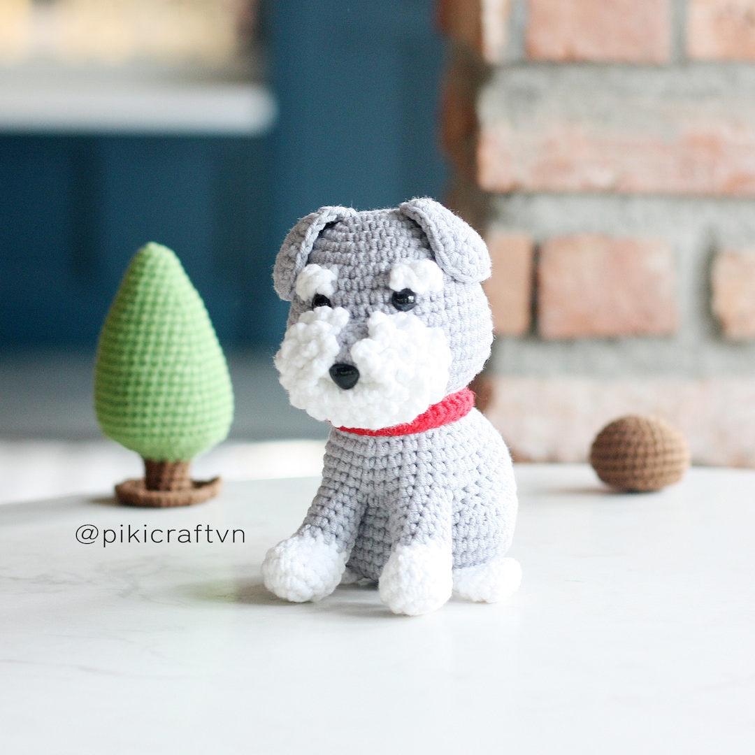 Mini Schnauzer Crochet Pattern: Cosmo Puppy Amigurumi (PDF Pattern) - Etsy