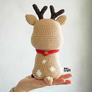 Reindeer Amigurumi Crochet Pattern. Dasher the Reindeer Sitting Crochet ...