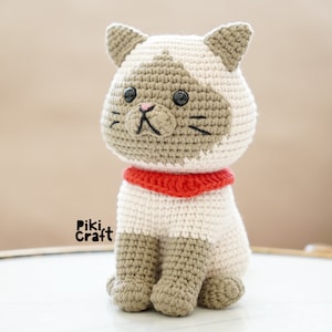 Sushi the Siamese Cat Amigurumi Pattern. Amigurumi Crochet Kitten ...