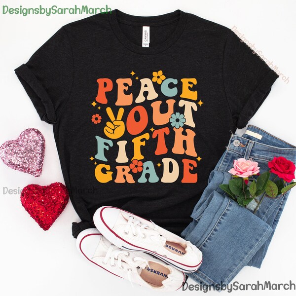 Peace Out Fifth Grade - Etsy