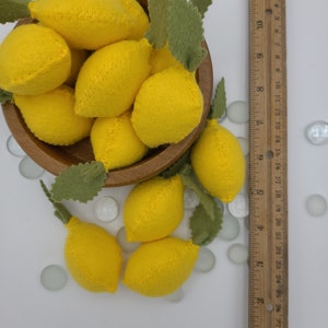 All Natural Wool Felt Food - Miniature Lemon - Yellow - Small Size ...