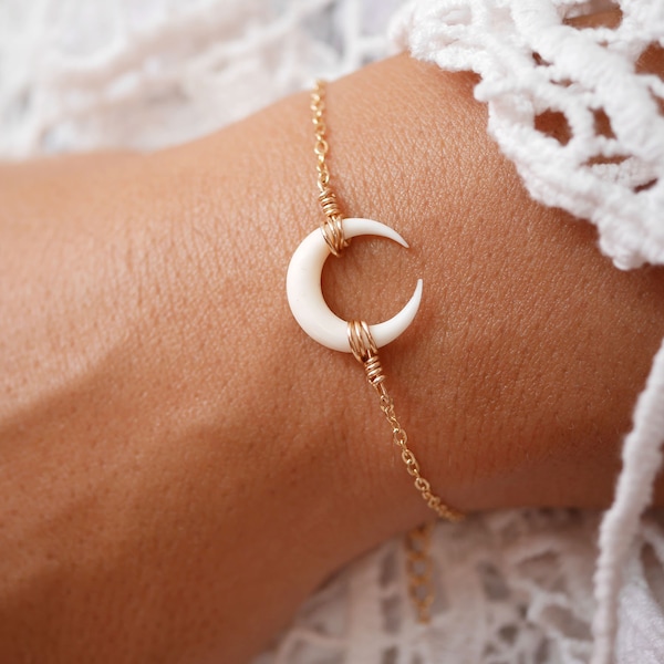 White Horn Beads - Etsy