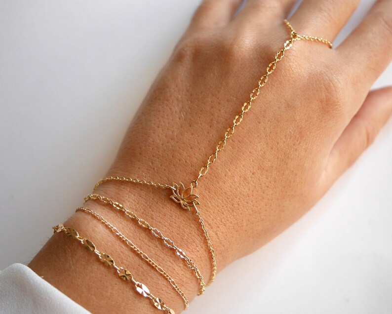 Lot Bijoux de main 3 bracelets fins Bracelets main plaqué - Etsy France