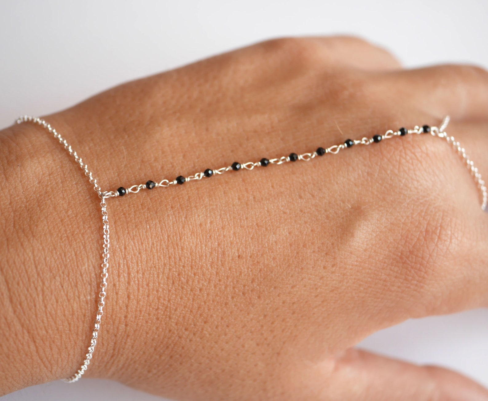 Silver Handlet Hand Jewelry Sterling Silver Bracelet | Etsy