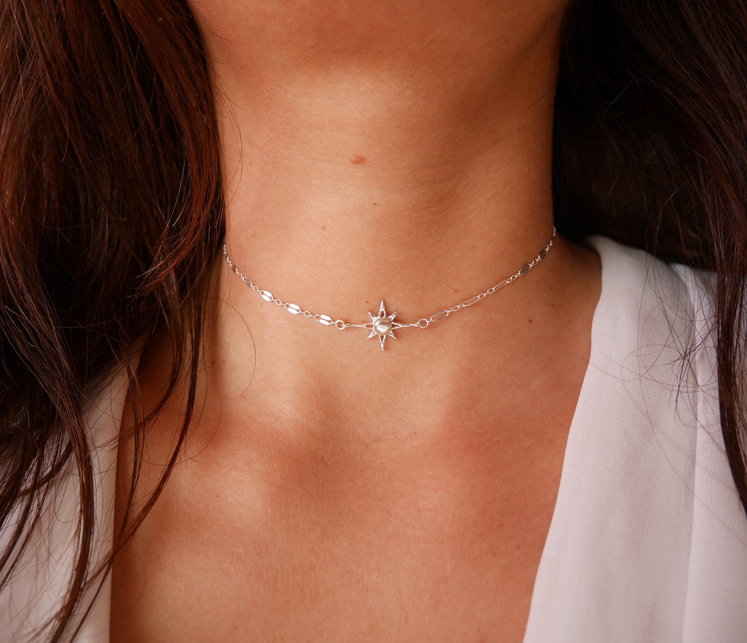 Christmas Gift Polaris Star Choker Sterling Silver Chain - Etsy Canada