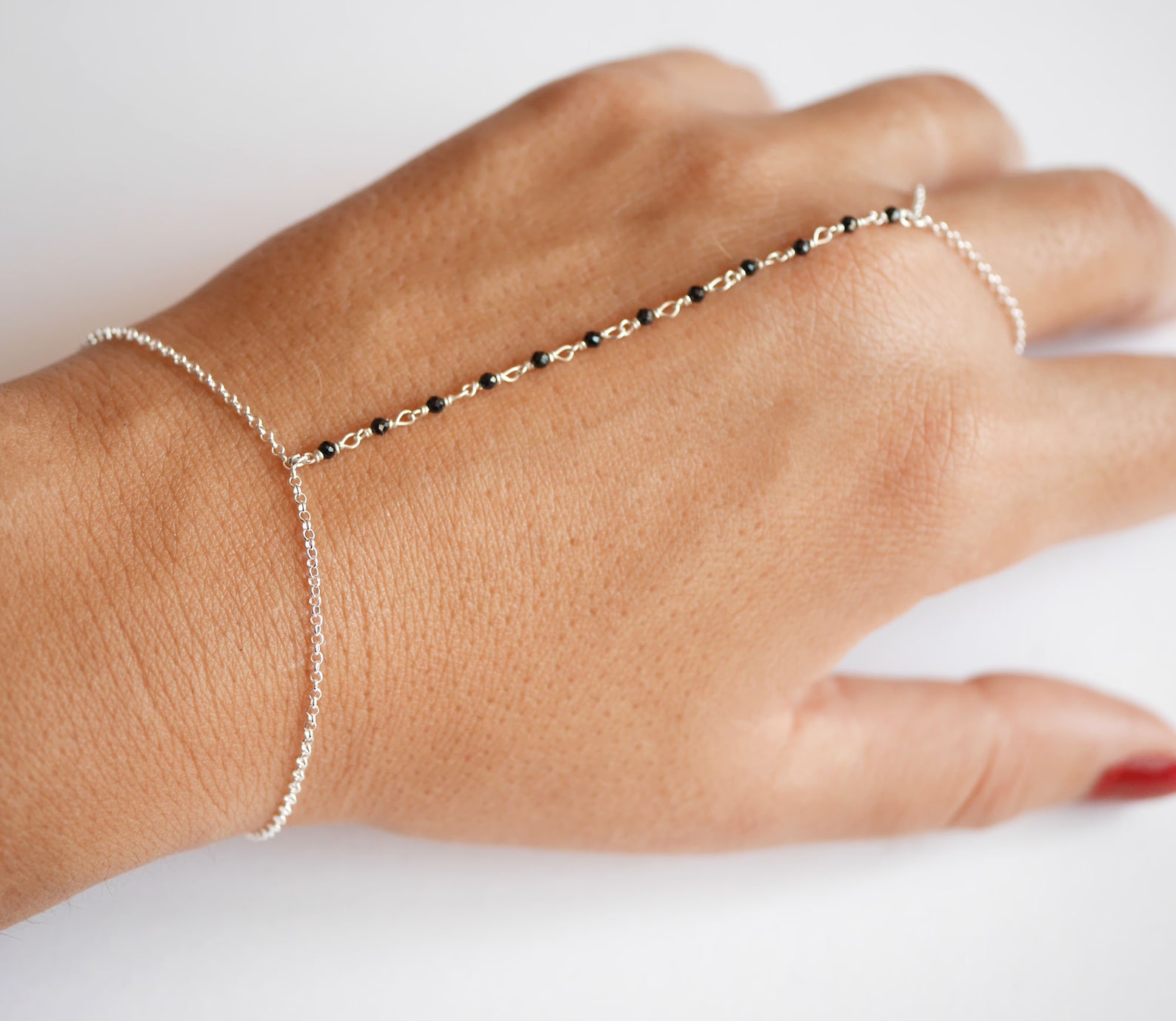 Silver Handlet Hand Jewelry Sterling Silver Bracelet | Etsy