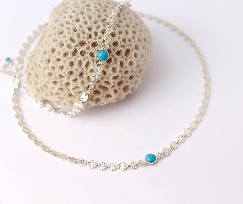 Coin Choker Necklace - Trendy Tattoo Chain Choker - Sterling Silver ...