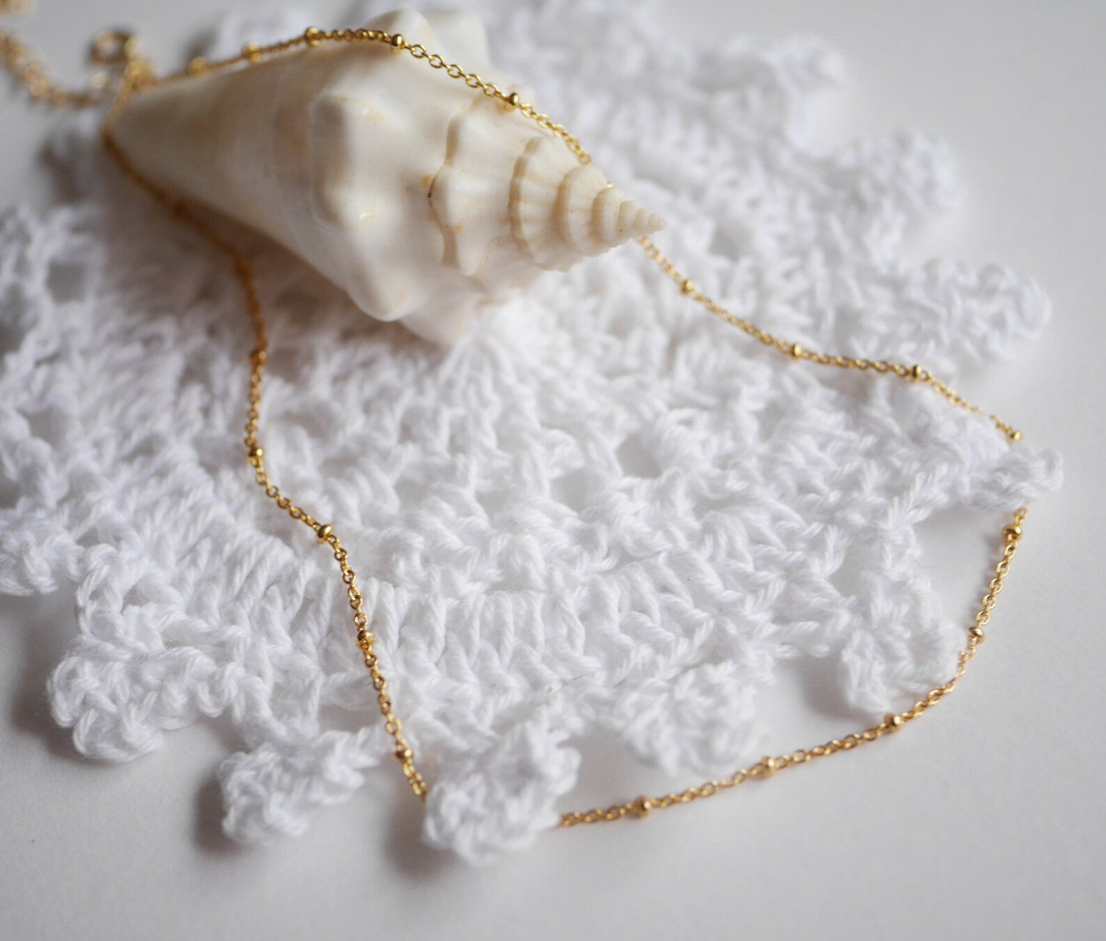Gold Plated Chain Choker - Minimalist Ultra Thin Gold Plated Satelite ...
