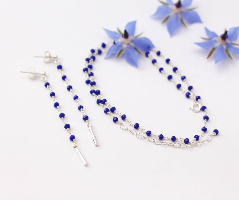 Rosary Chain Double Turn Bracelet Sterling Silver Bracelet - Etsy