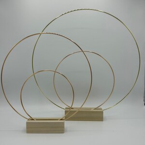 Double Hoop Centerpiece Base and Ring With Two Hoops. - Etsy