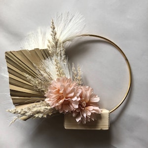 Hoop Centerpiece Wreath Table Topper With Flowers, Flowers and Size ...