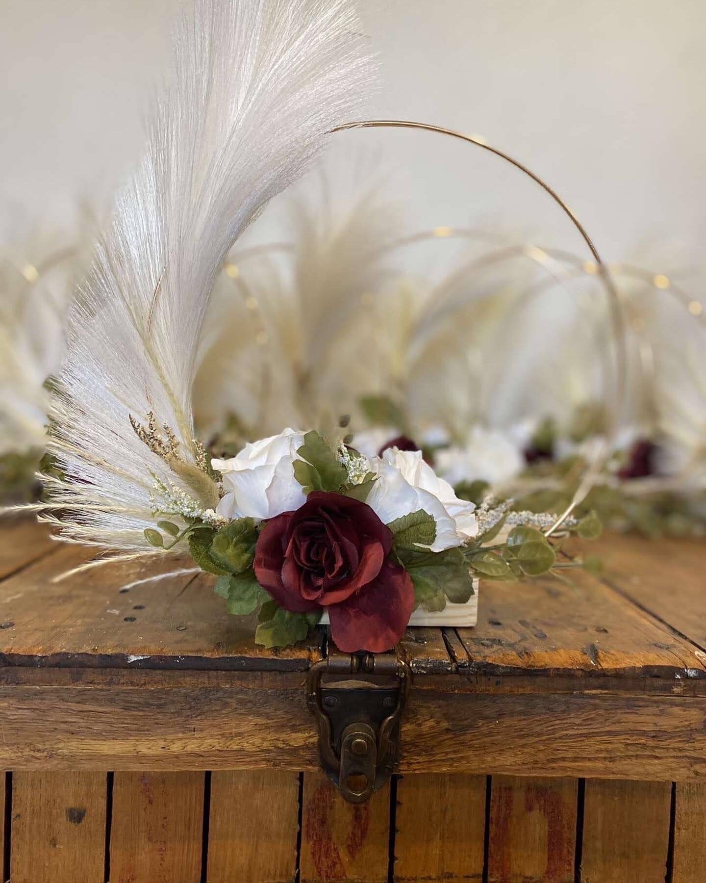 Hoop Centerpiece Wreath Table Topper With Flowers Flowers and - Etsy