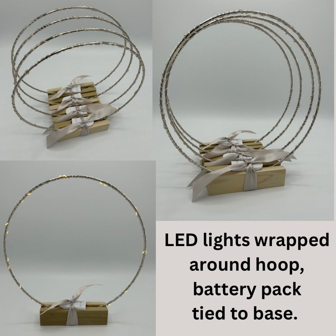 Hoop Centerpiece for Diying With LED Lights - Etsy