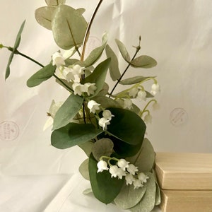 Hoop Centerpiece With Tiered Platform Stand. Metal Hoop Attached to a 3 ...