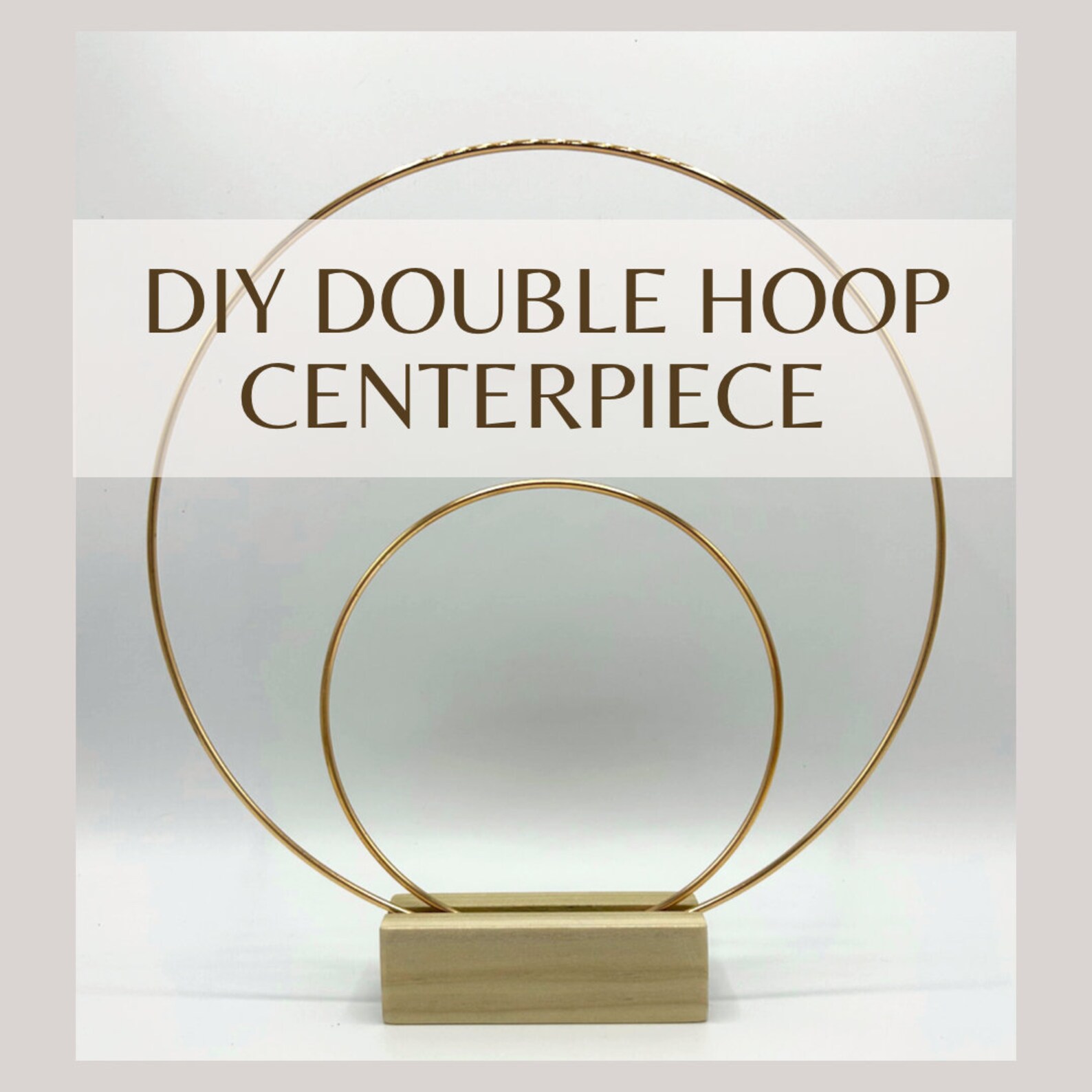 Double Hoop Centerpiece Base and Ring With Two Hoops. - Etsy