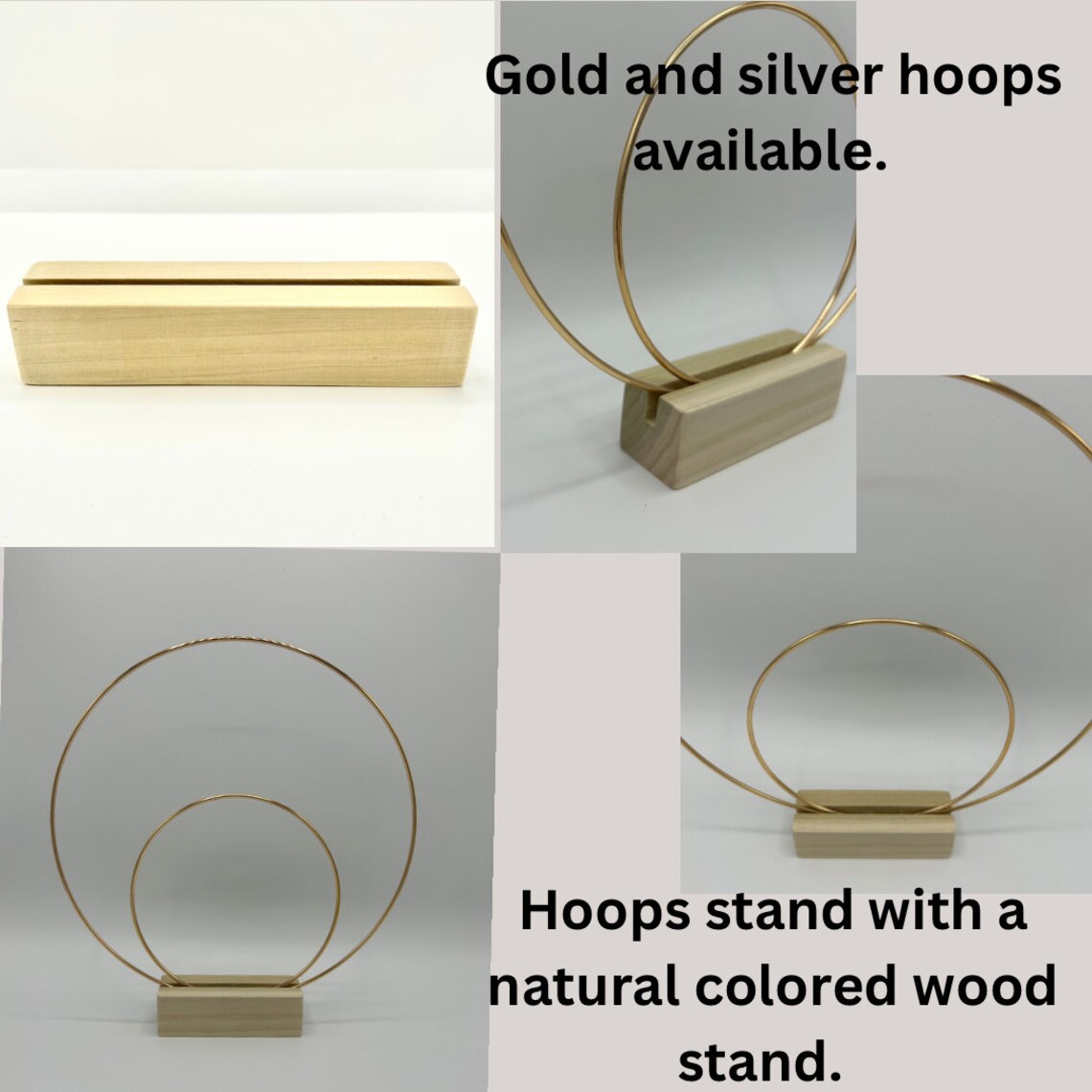 Double Hoop Centerpiece Base and Ring With Two Hoops. - Etsy