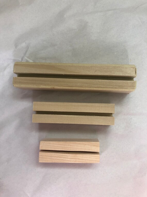 Wood Block Bases Set of 6 - Etsy
