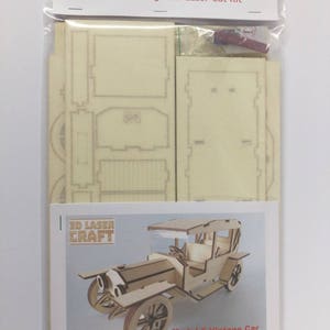 Wooden Vintage Car Model T Laser Cut 3D Puzzle Wood Kit - Etsy