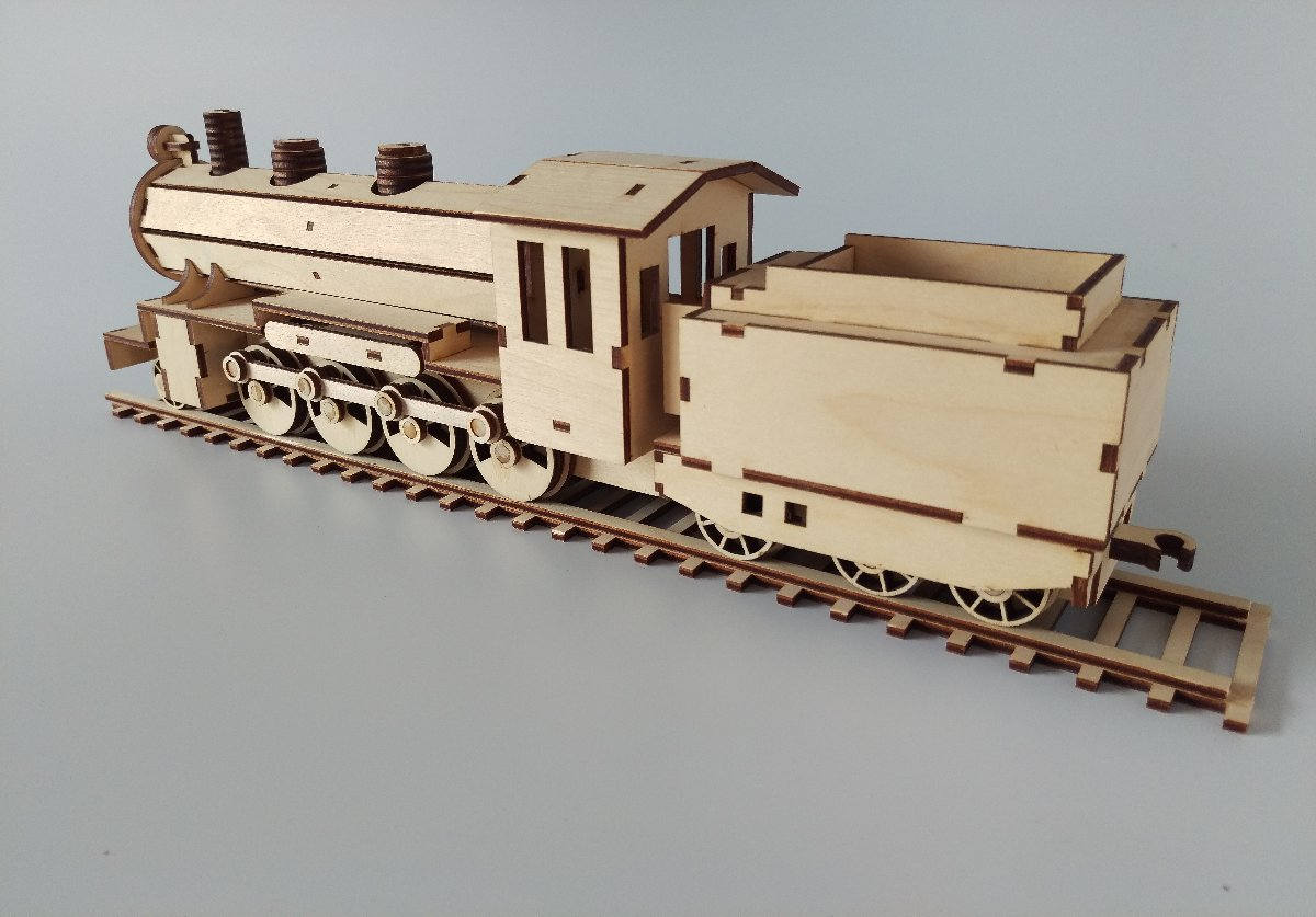 Steam Train Wooden Locomotive Wood Train - Etsy