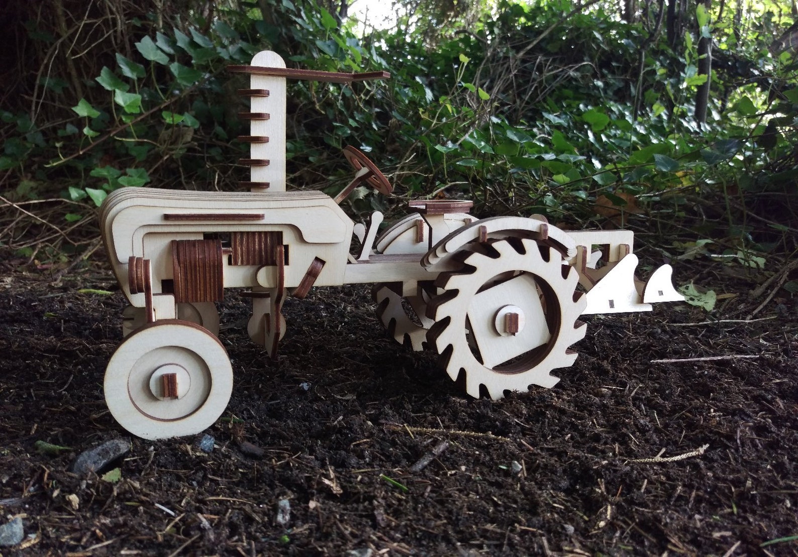 Vintage Tractor Plywood Laser Cut Model Kit | Etsy