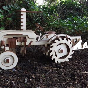 Vintage Tractor Plywood Laser Cut Model Kit - Etsy
