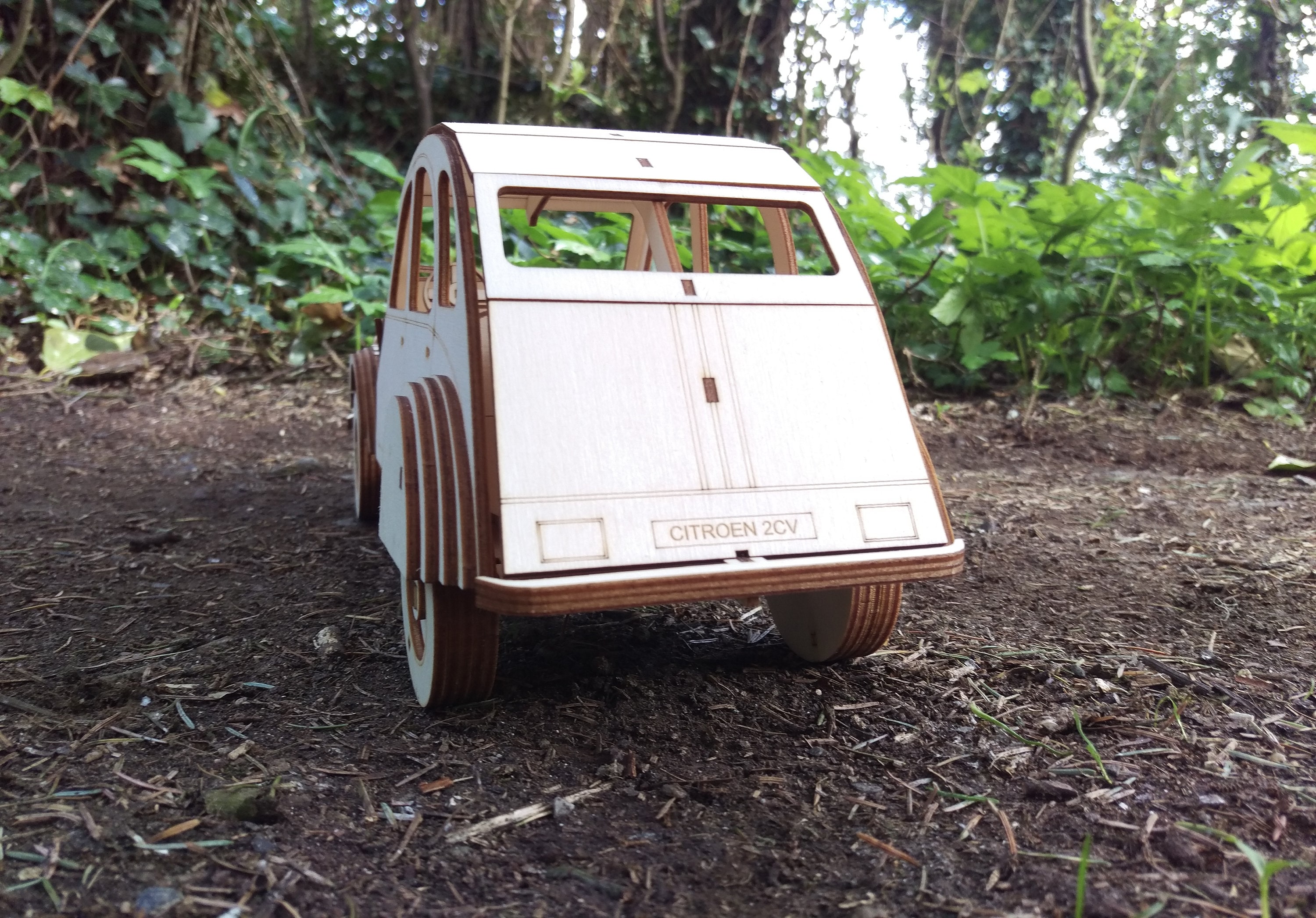 Citroen 2CV Laser Cut Wood Kit for Self Assembly Wood Craft 3d - Etsy
